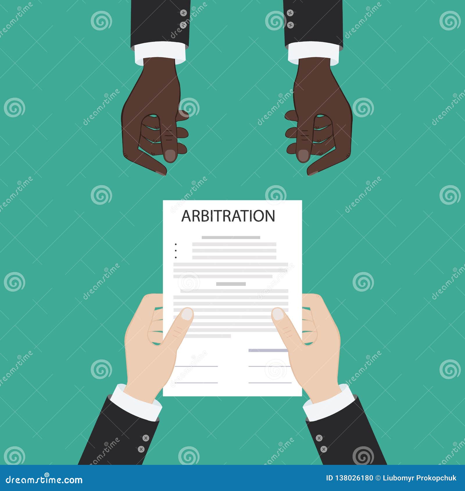 Arbitration Law Dispute Legal Resolution Conflict Stock Vector ...