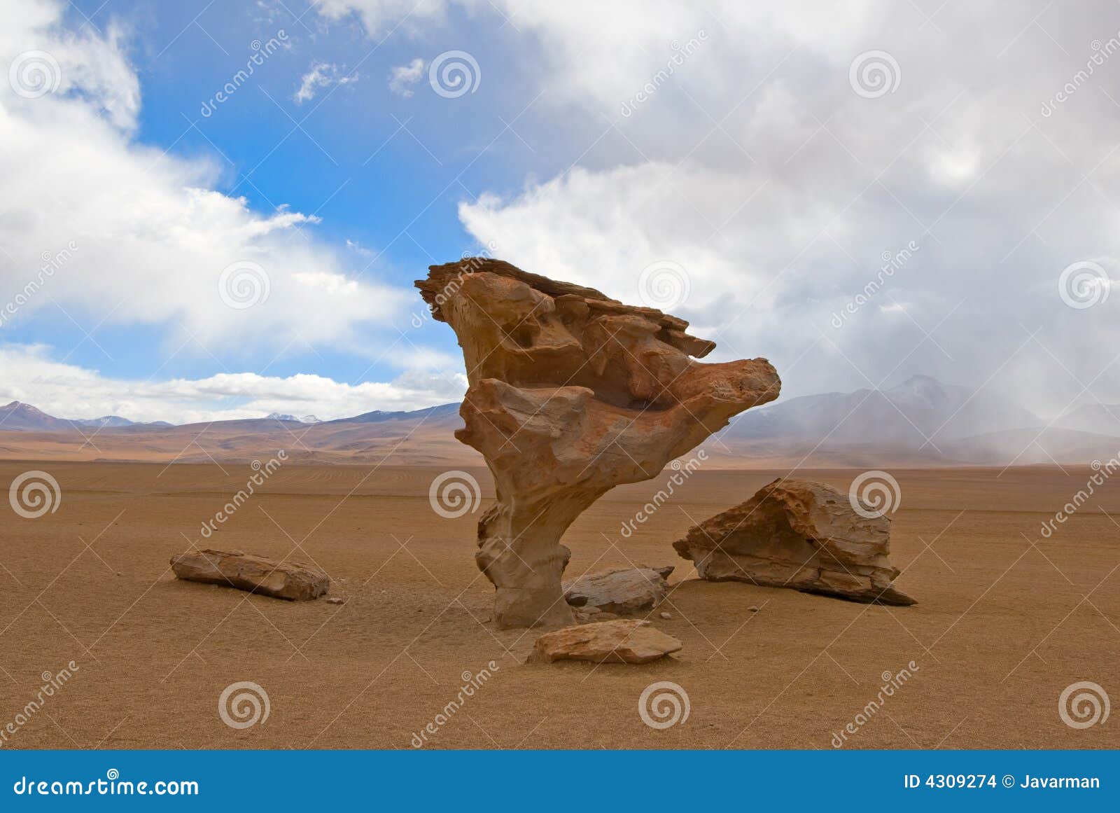 Arbol De Piedra, Salar De Uyuni, Bolivia Royalty-Free Stock Image ...