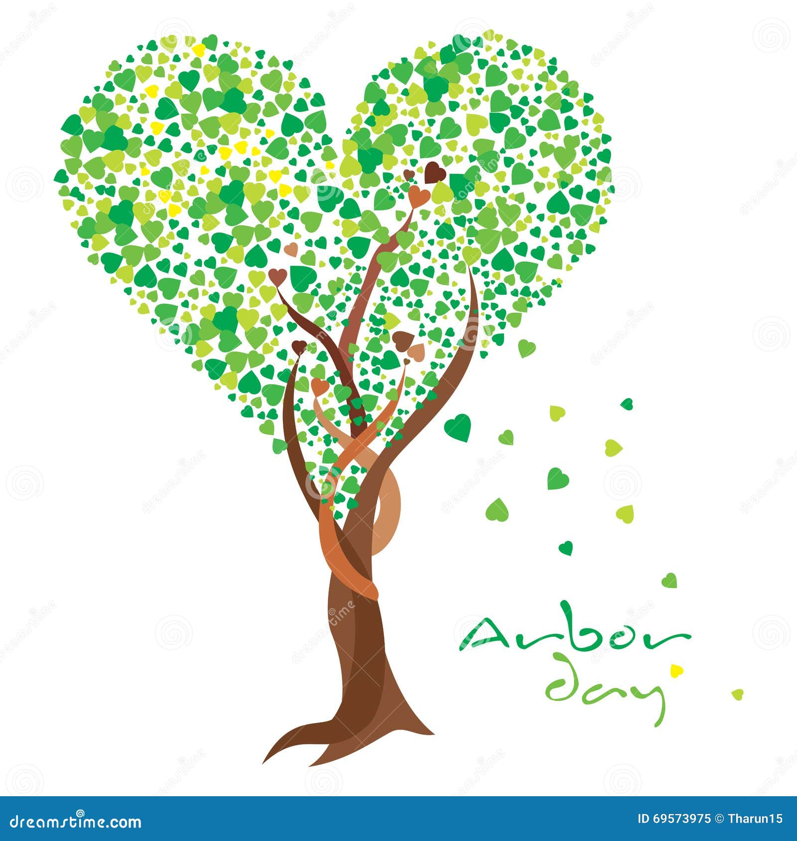 Arbor Day stock illustration. Illustration of blossoming - 69573975