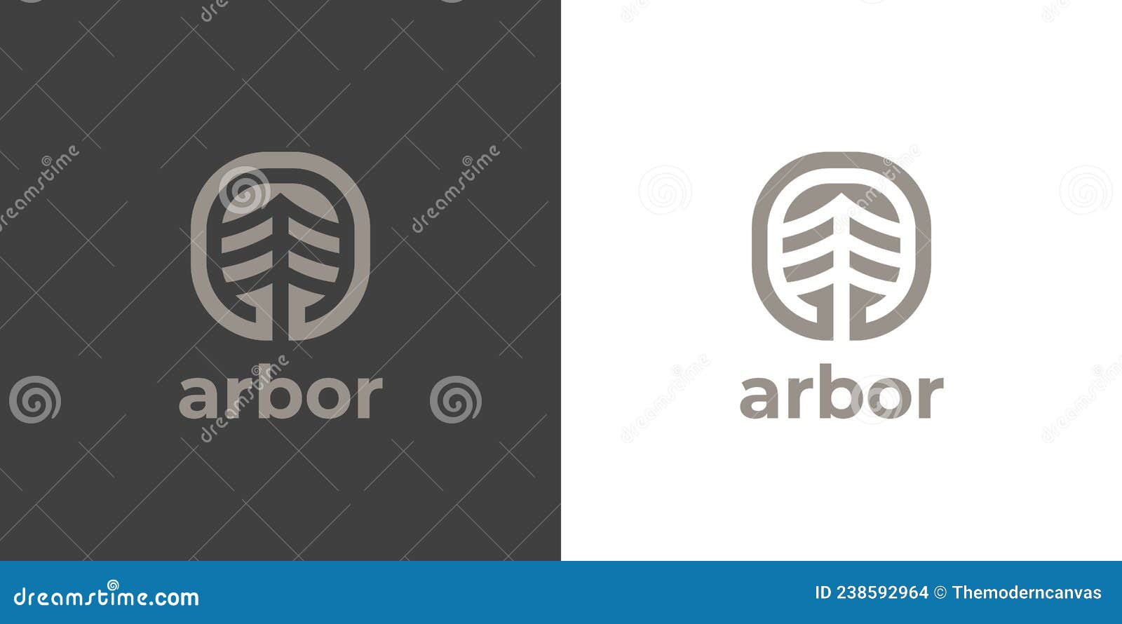 Arbor tree logo icon stock illustration. Illustration of forest - 238592964