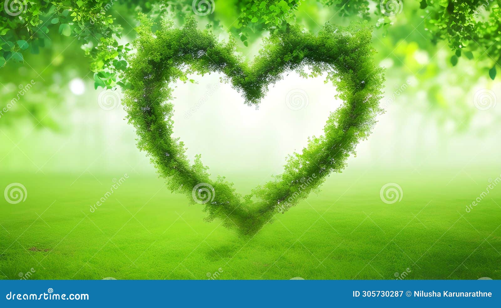 Arboreal Affection: a Heart Formed by Nature S Embrace. Stock ...