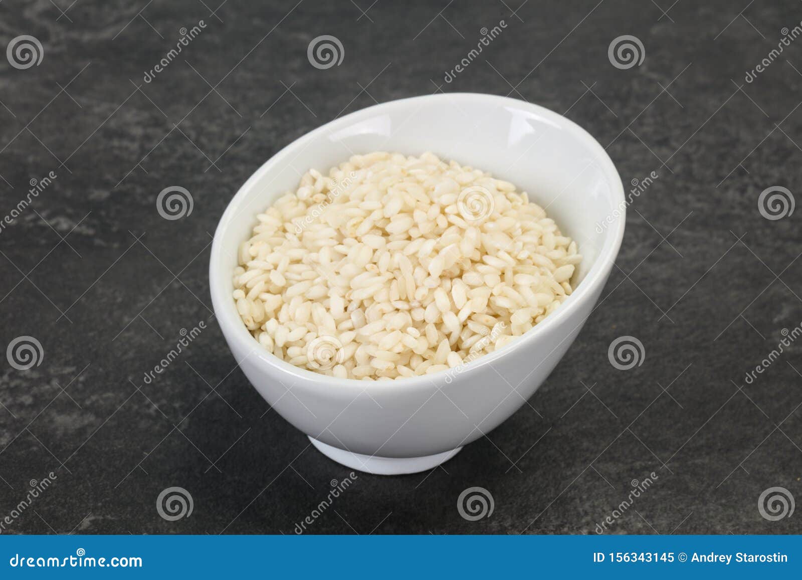Arborio Rice for Italian Risotto Stock Image - Image of arborio, rice ...
