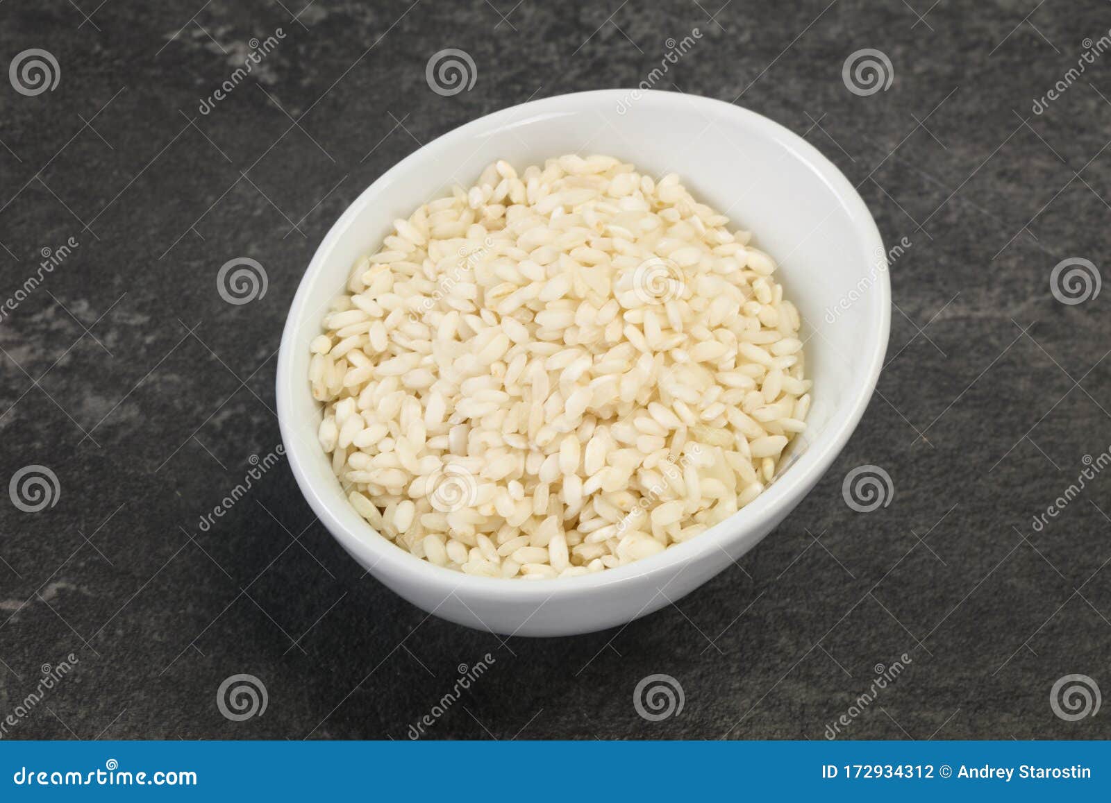 Arborio Rice for Italian Risotto Stock Photo - Image of background ...