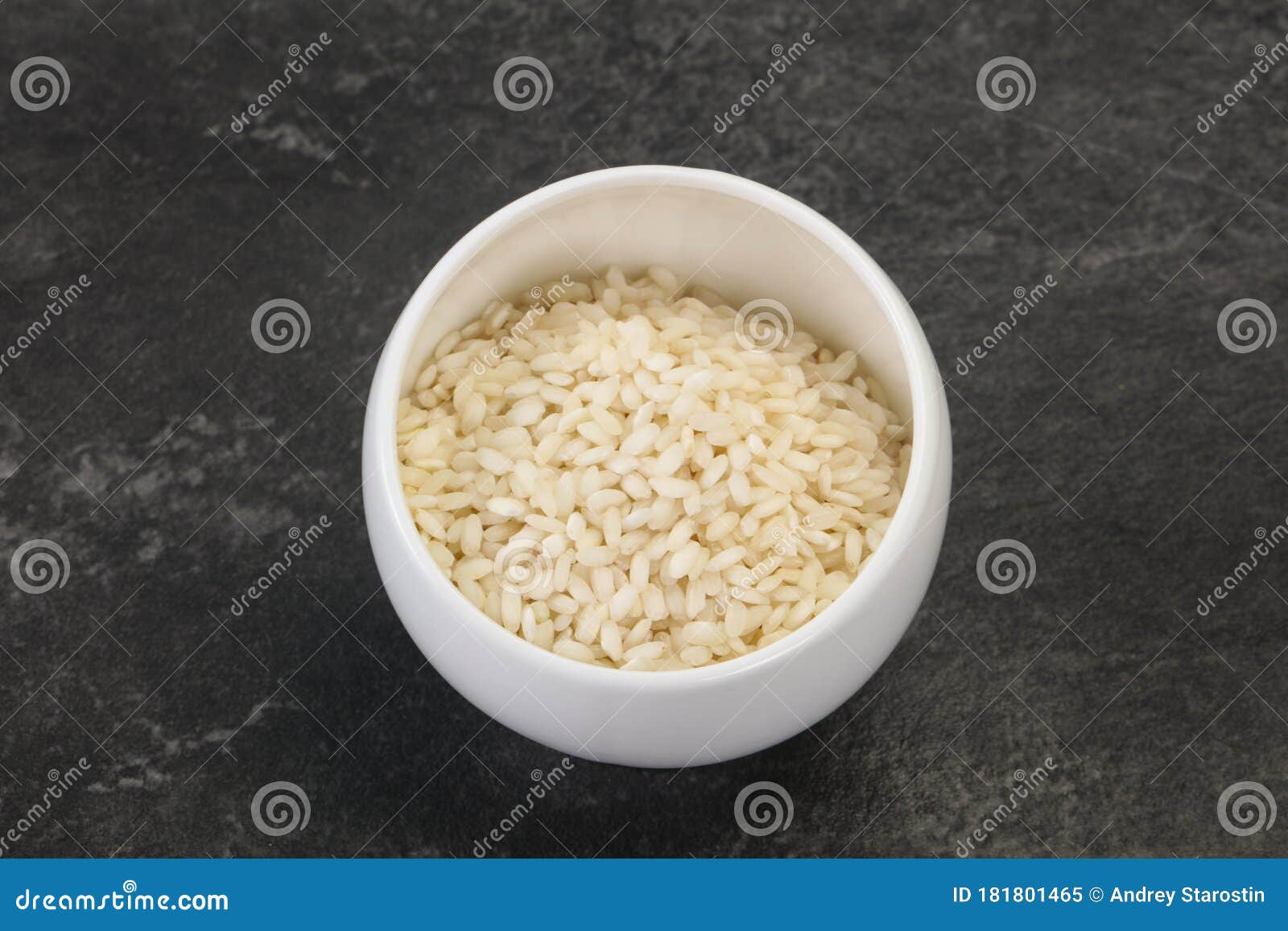Arborio Rice for Italian Risotto Stock Image - Image of macro, oriental ...