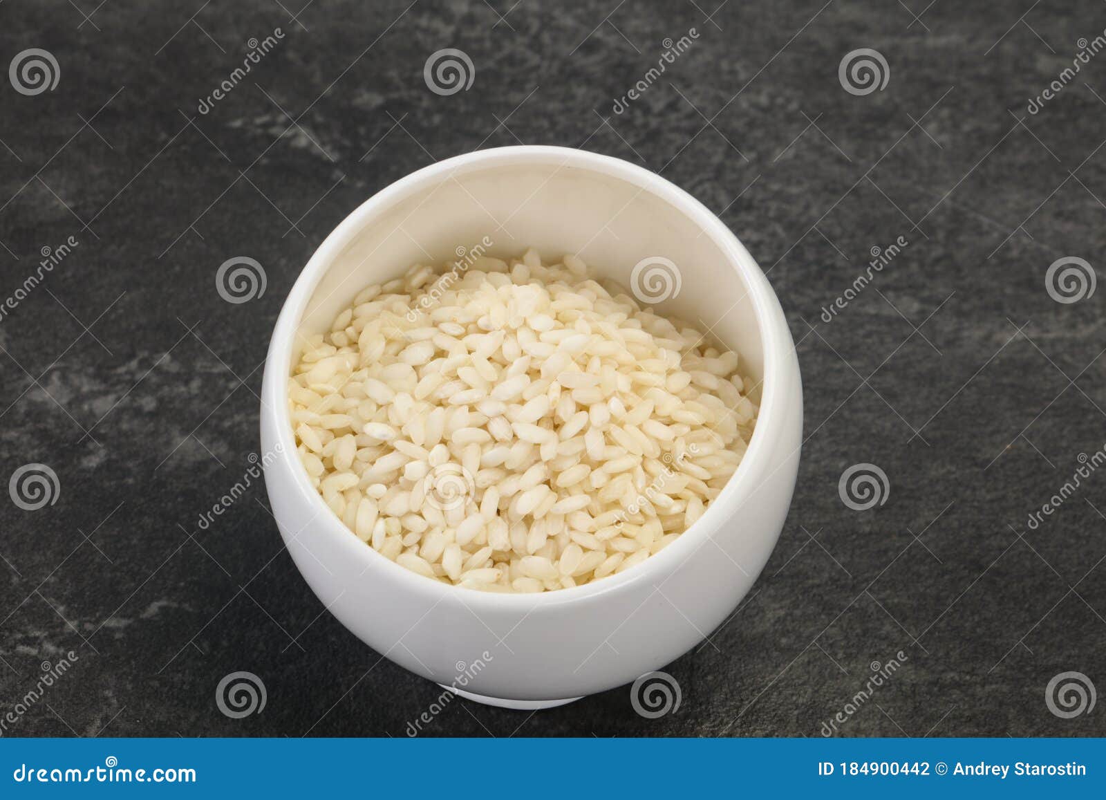 Arborio Rice for Italian Risotto Stock Photo - Image of healthy ...