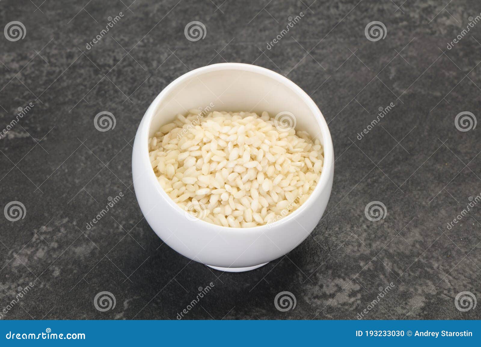Arborio Rice for Italian Risotto Stock Photo - Image of nutrition ...