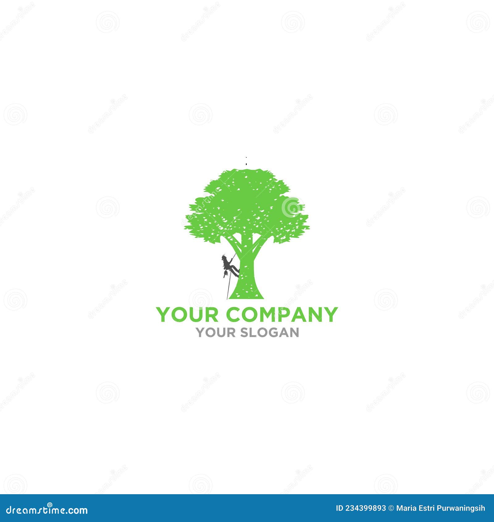 Arborist Tree Service Logo Design Vector Stock Vector - Illustration of ...