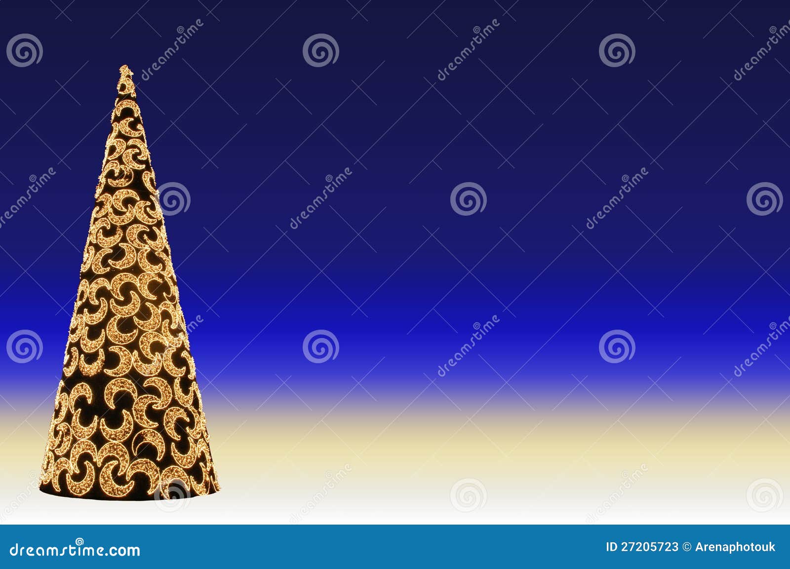 Arbre De Noël De Forme Conique. Image stock - Image du festif, lumière ...