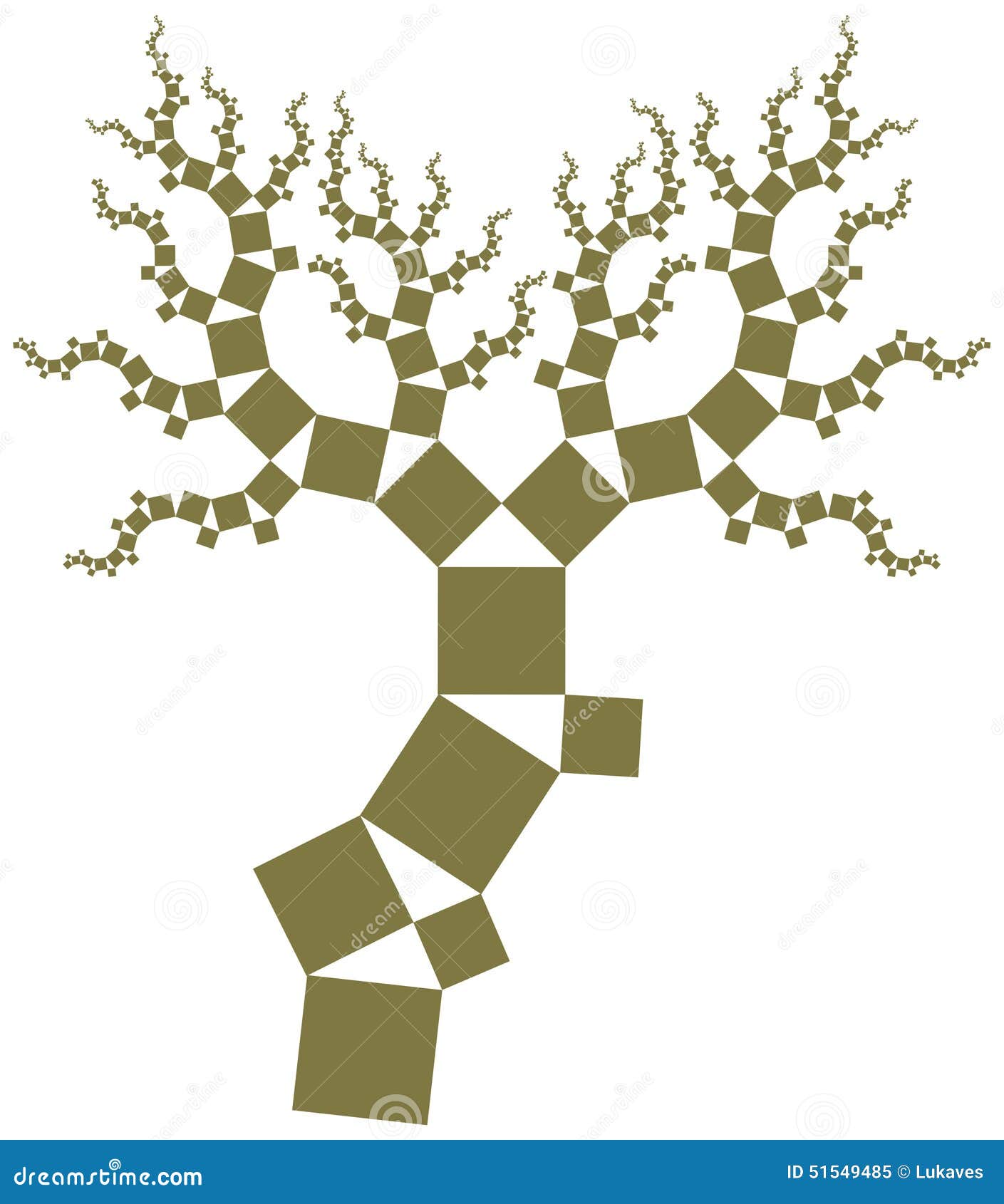 Arbre de Pythagore illustration de vecteur. Illustration du place - 51549485