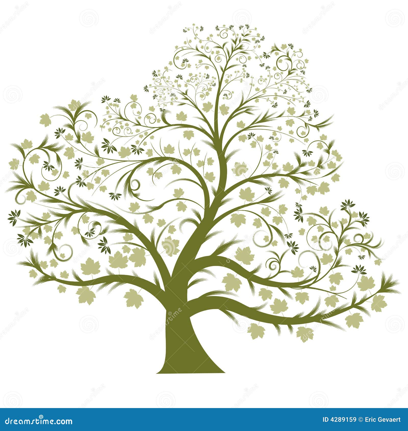 Arbre de vecteur illustration de vecteur. Illustration du ornement ...