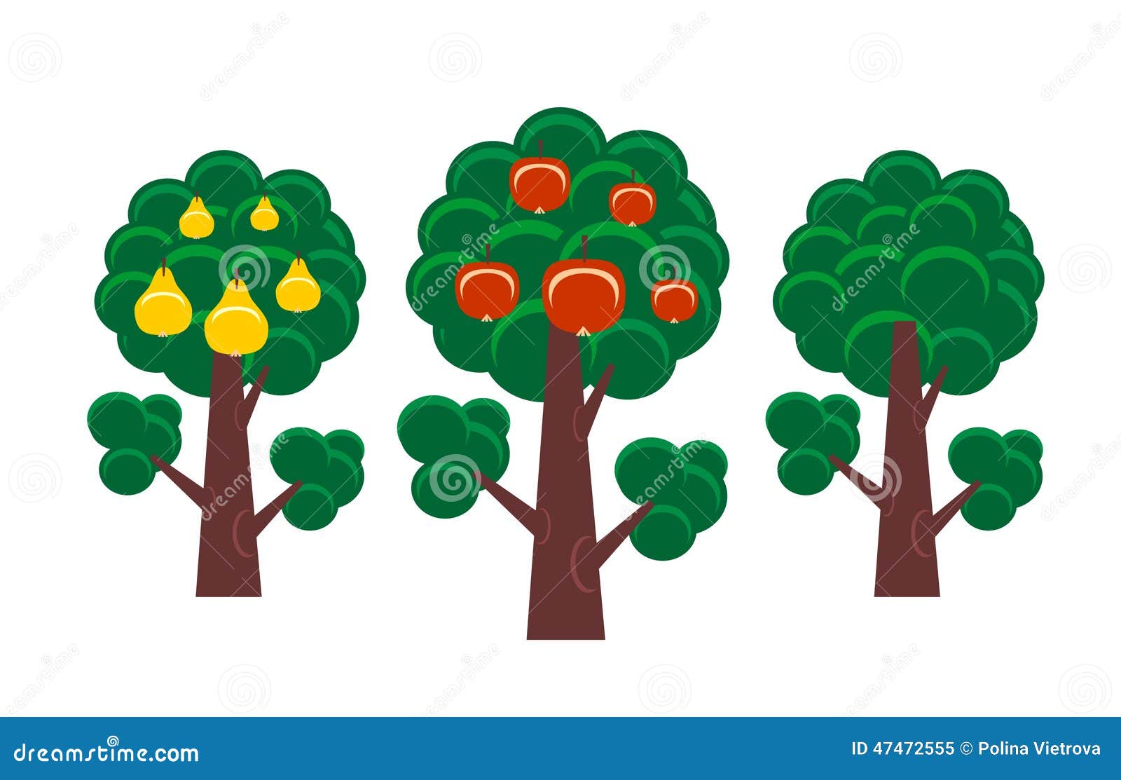 Arbre fruitier illustration stock. Illustration du verger - 47472555