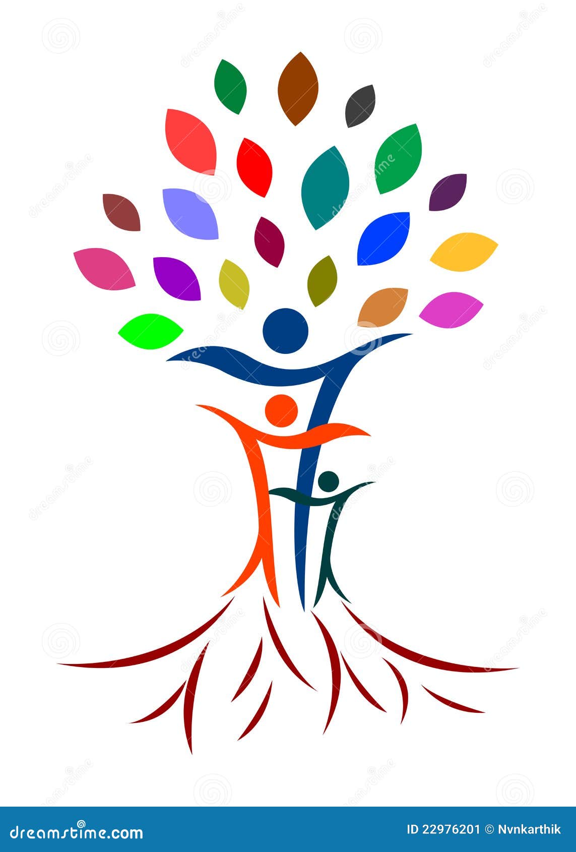 Arbre Généalogique Abstrait Illustration de Vecteur - Illustration du ...