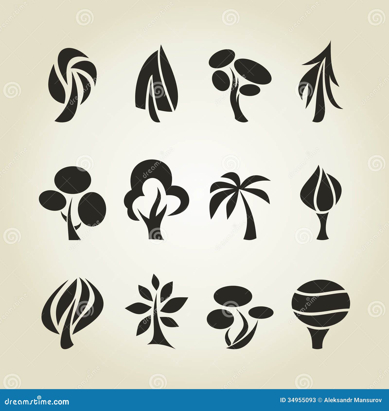 Arbre icon7 illustration stock. Illustration du arbre - 34955093