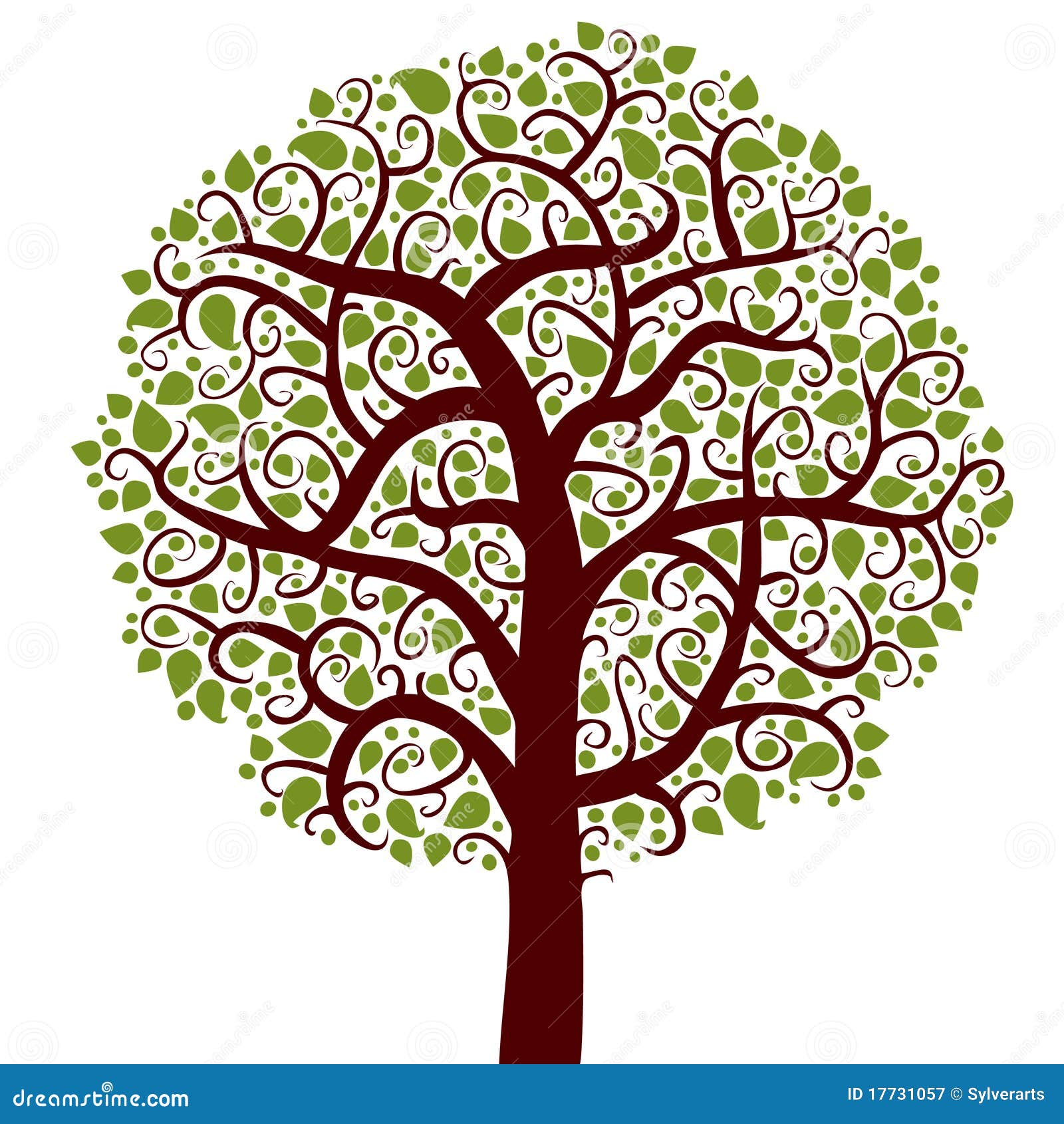 Arbre, symbole de nature illustration de vecteur. Illustration du ...