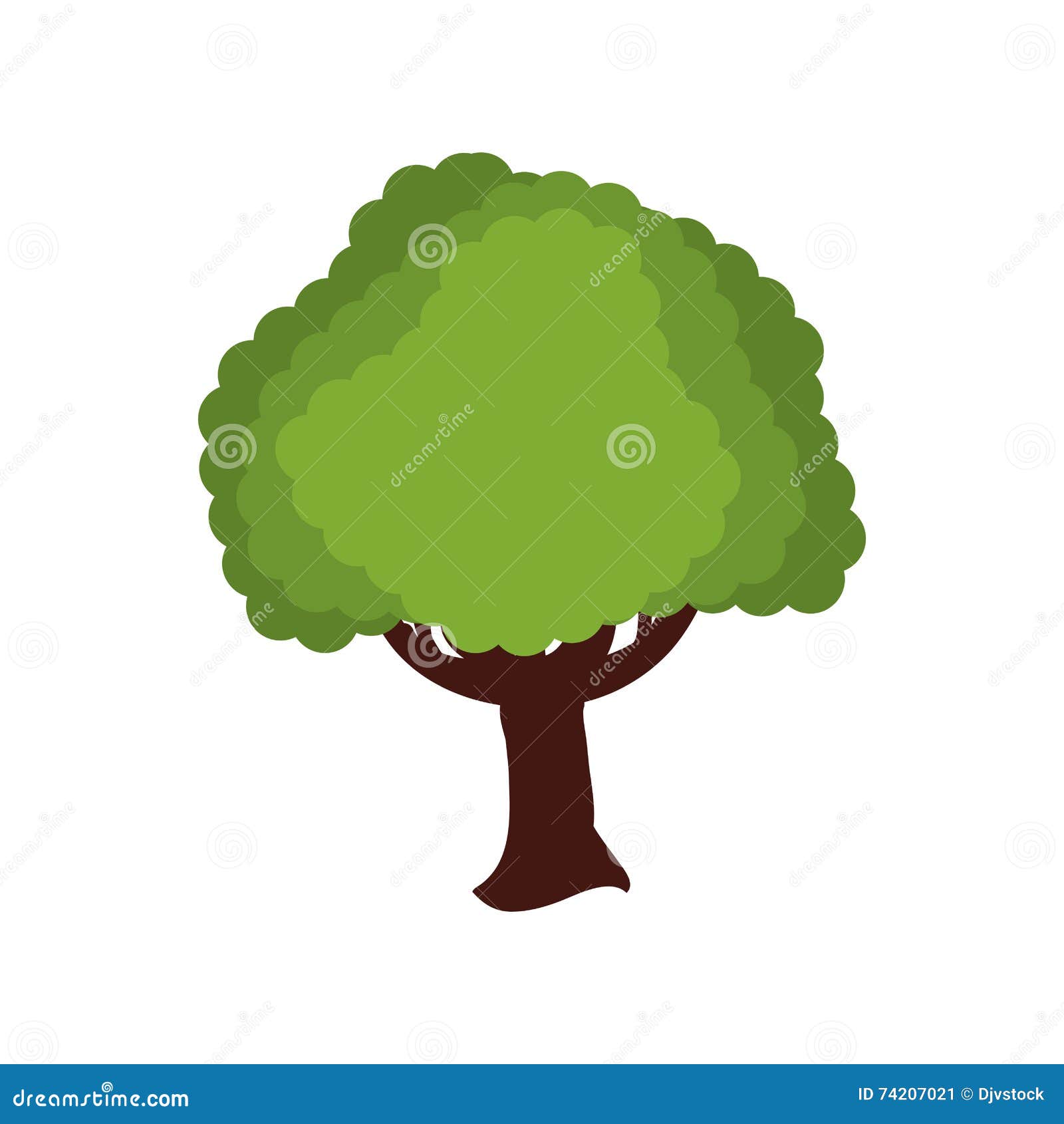 Arbre Vert De Graphisme Conception De Nature Dessin De Vecteur ...