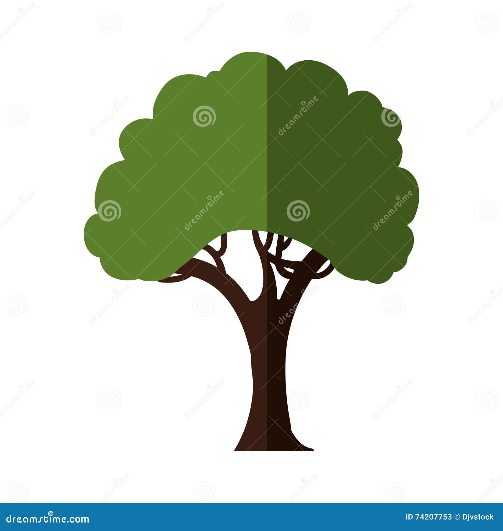 Arbre Vert De Graphisme Conception De Nature Dessin De Vecteur ...