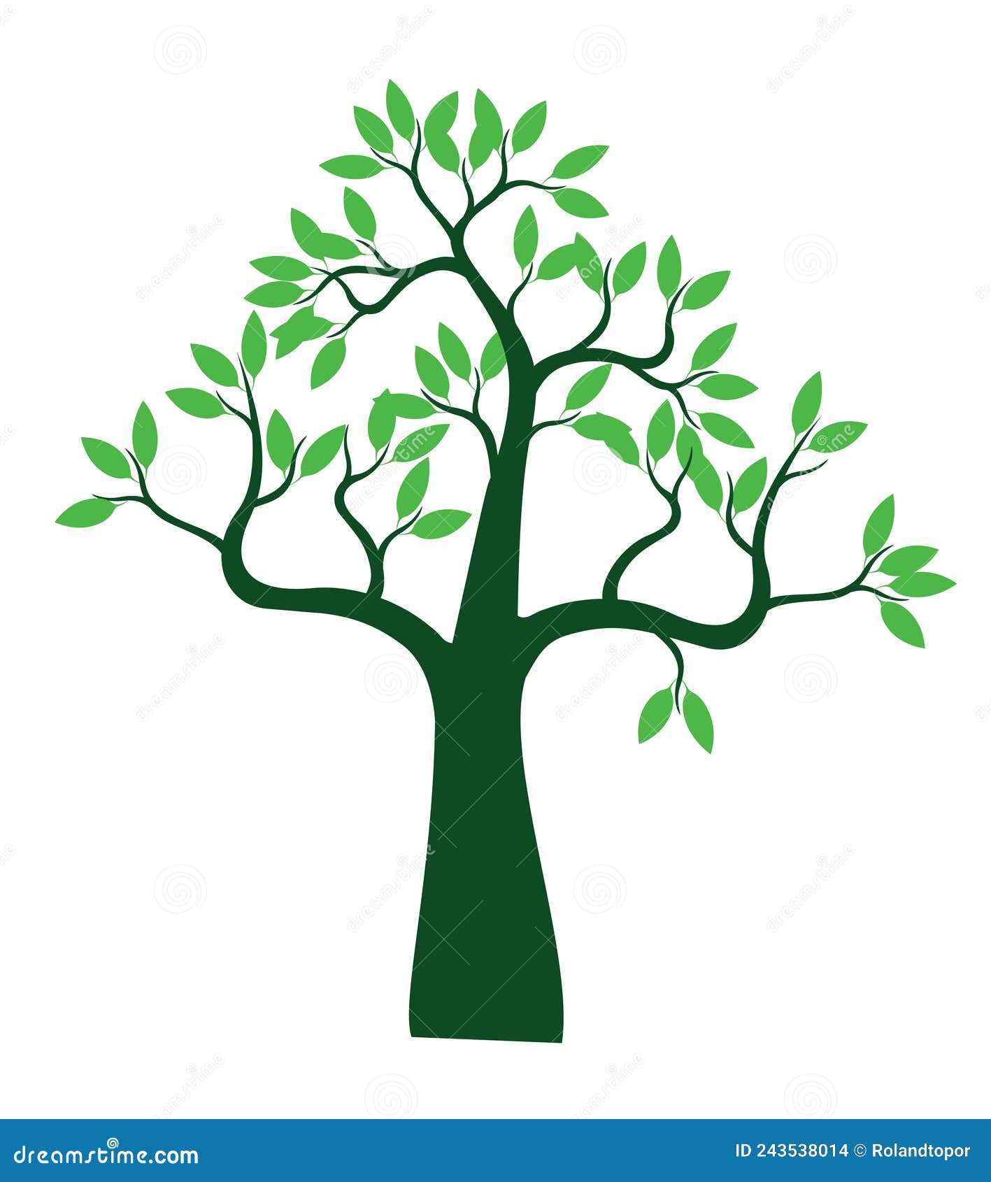Arbre Vert. Illustration Vectorielle Illustration de Vecteur ...