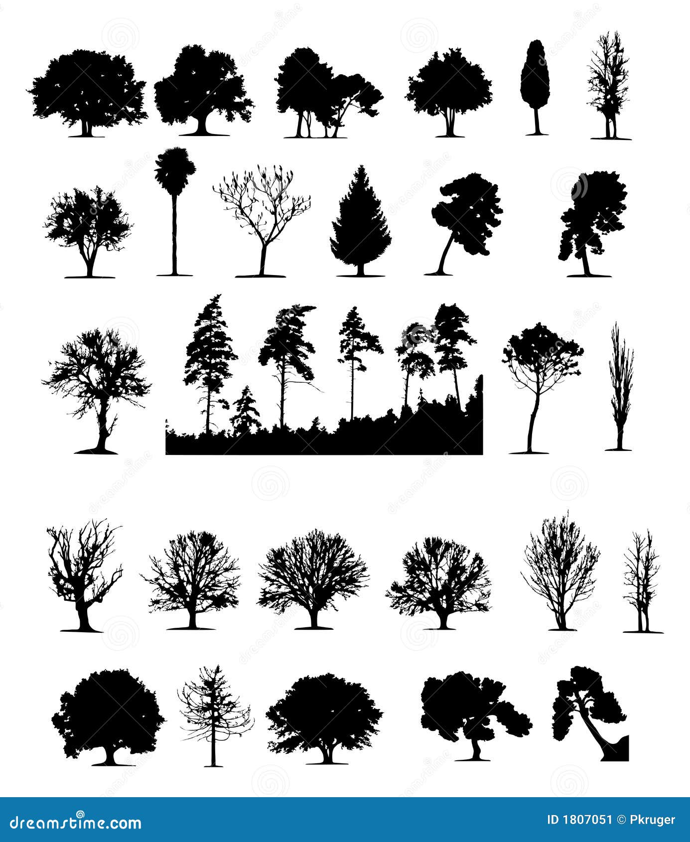 Arbres (vecteur) illustration de vecteur. Illustration du automne - 1807051