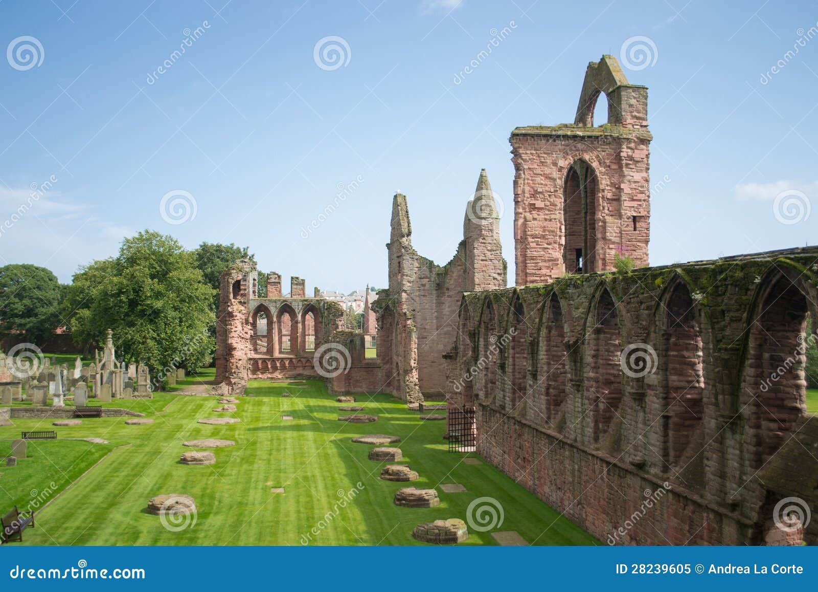Arbroath Abbey, Scotland stock image. Image of parish - 28239605