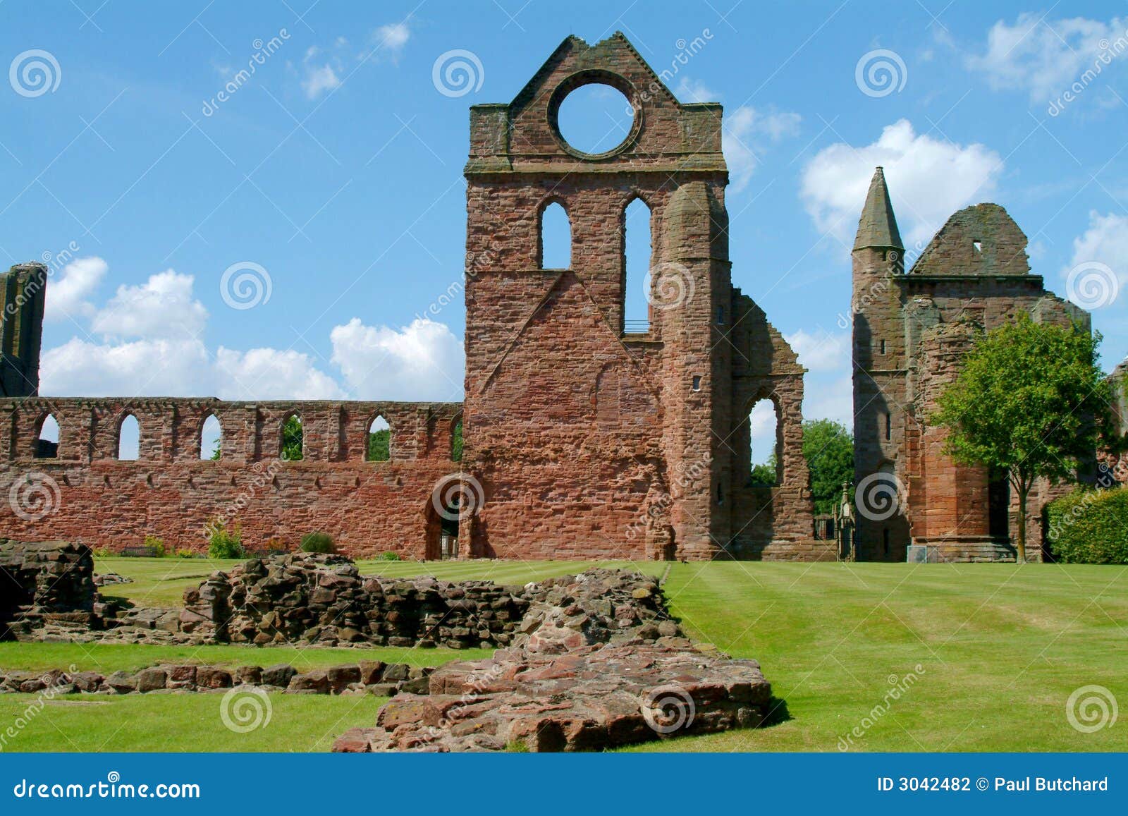 Arbroath Abbey, Scotland stock photo. Image of medieval - 3042482