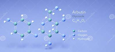 Arbutin, Molecular Structures, Glycoside, 3d Model, Structural Chemical ...
