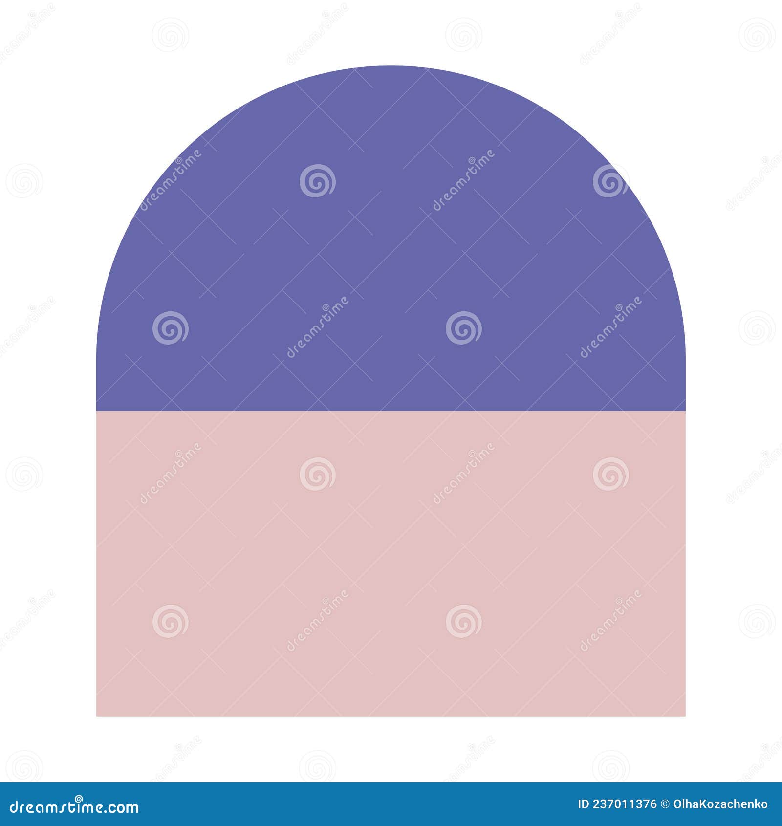Arc Abstract Shape Violet and Pink Rectangle Design Element Stock ...