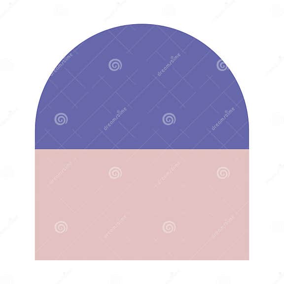 Arc Abstract Shape Violet and Pink Rectangle Design Element Stock ...