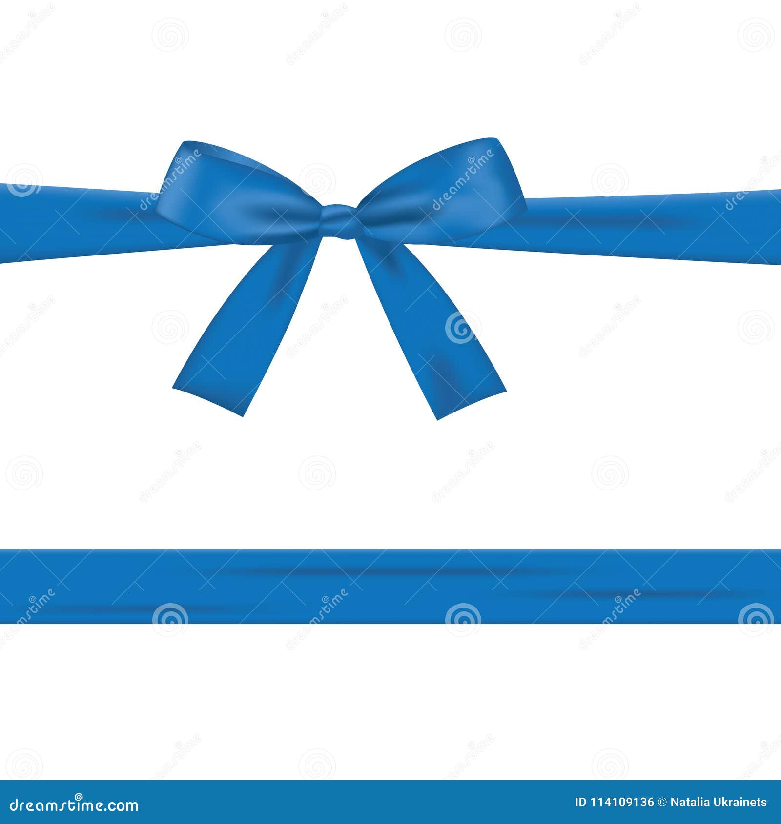 Arc bleu avec le ruban illustration de vecteur. Illustration du carte ...