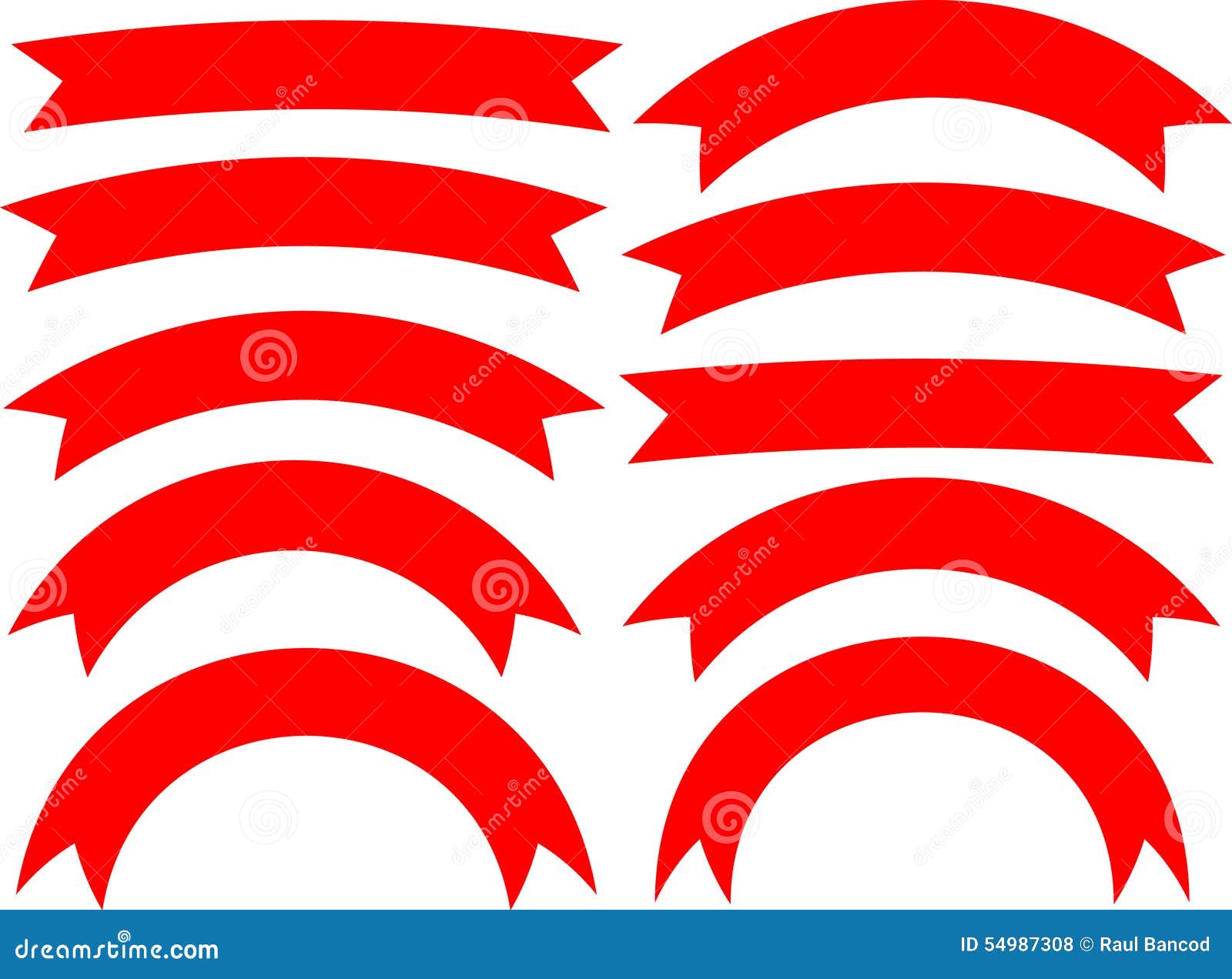 Arched Ribbon Outline