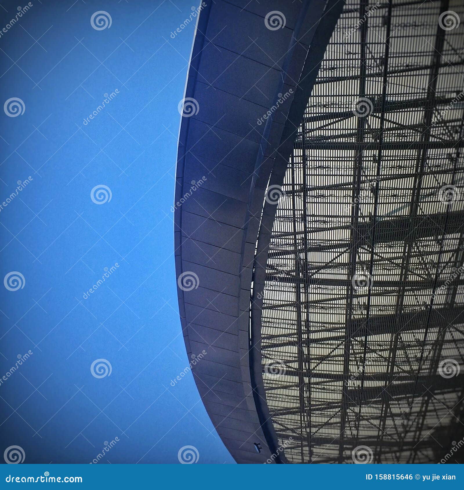 Arc building stock photo. Image of blue, building, steelstructure ...