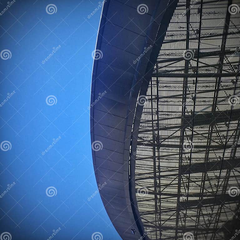 Arc building stock photo. Image of blue, building, steelstructure ...