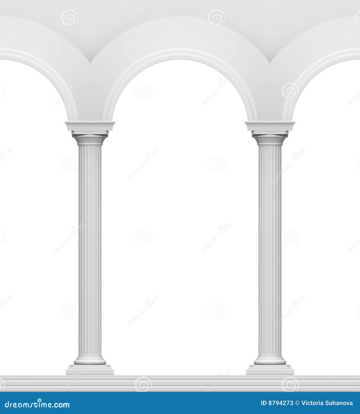 Arc with column stock illustration. Illustration of choice - 8794273
