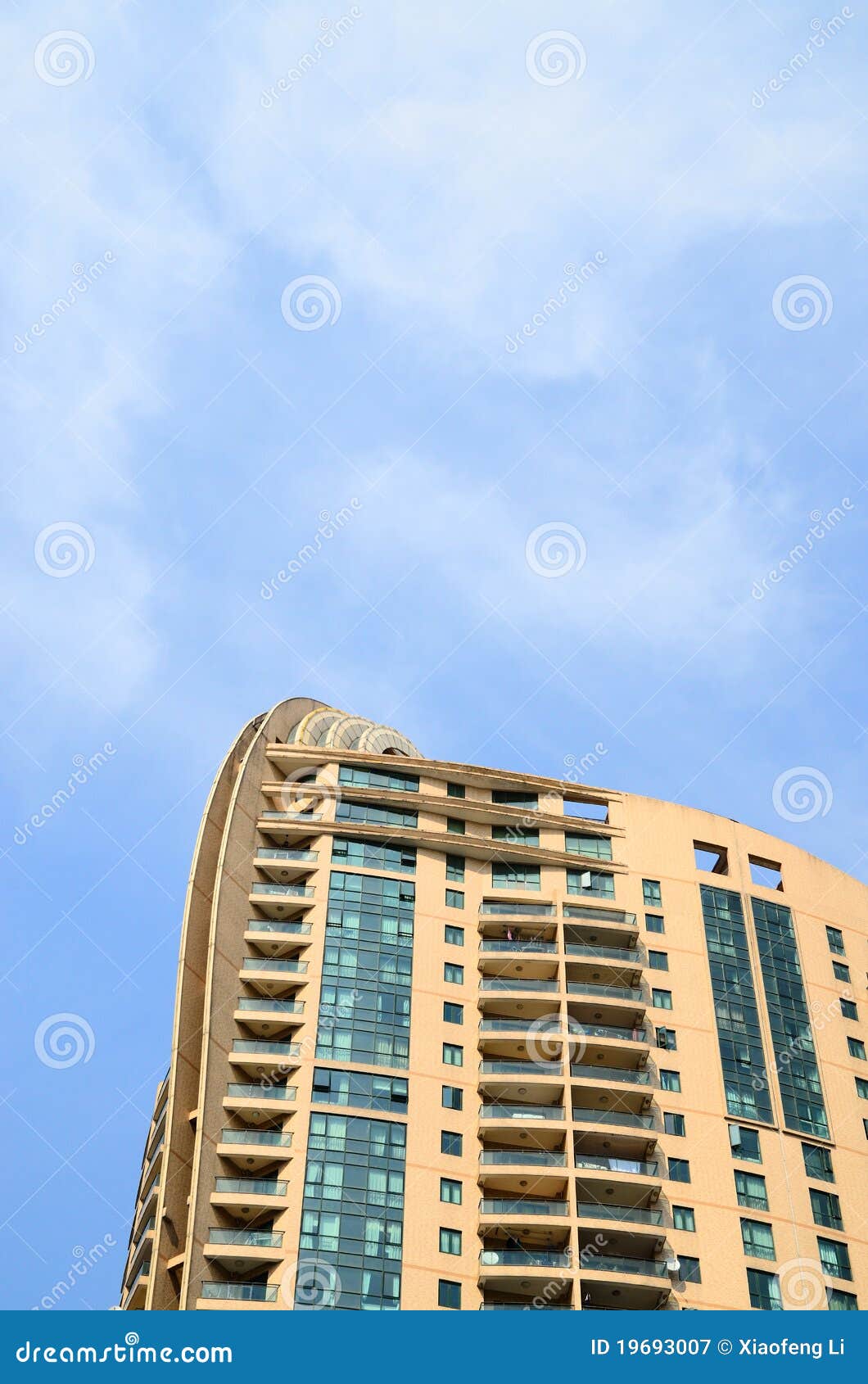 Arc Curves of Residential Building Stock Image - Image of business ...