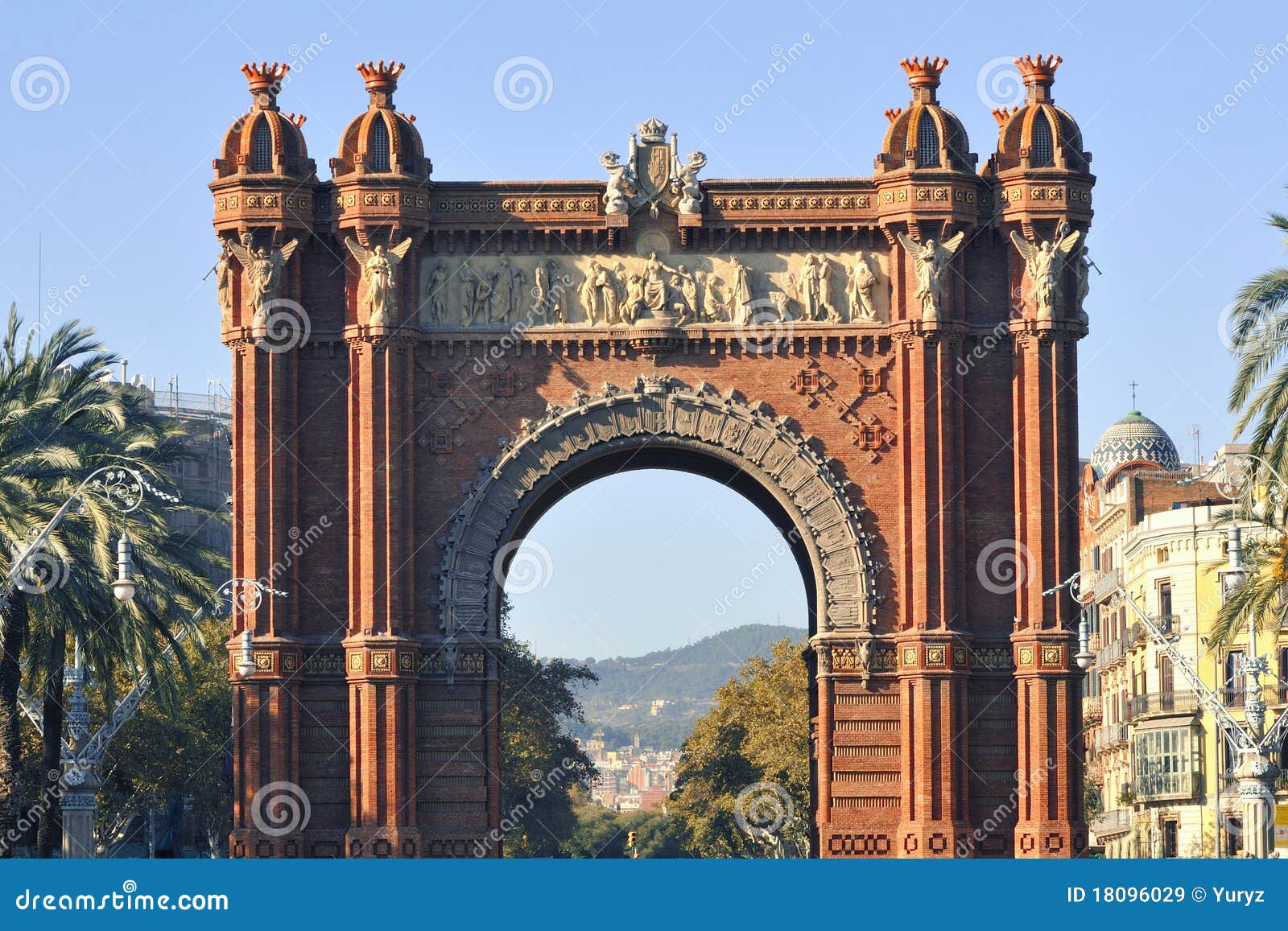 Arc de Triomf, Barcelona stock image. Image of city, stone - 18096029