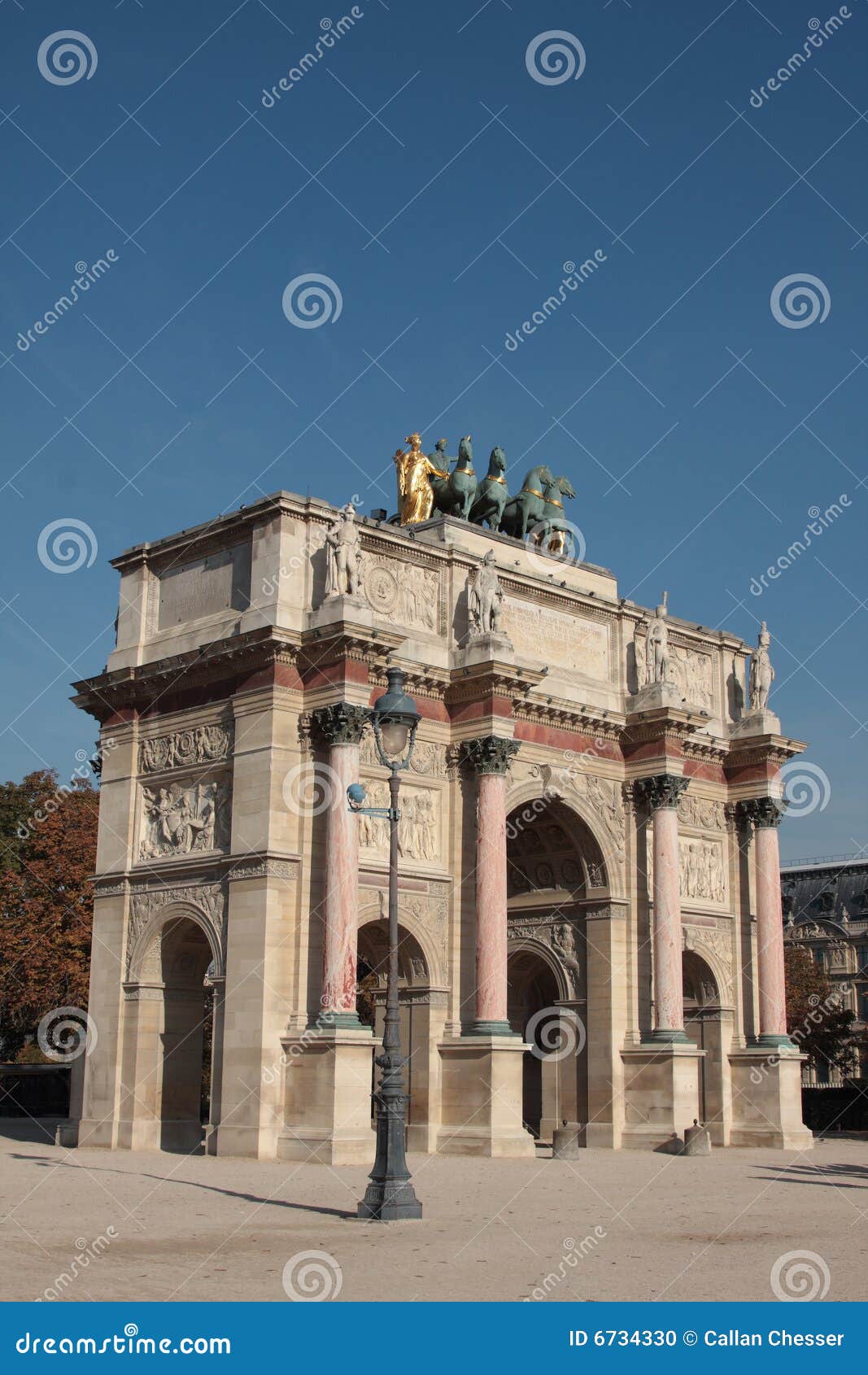 Arc De Triomphe Du Carrousel Stock Photo - Image of building, city: 6734330