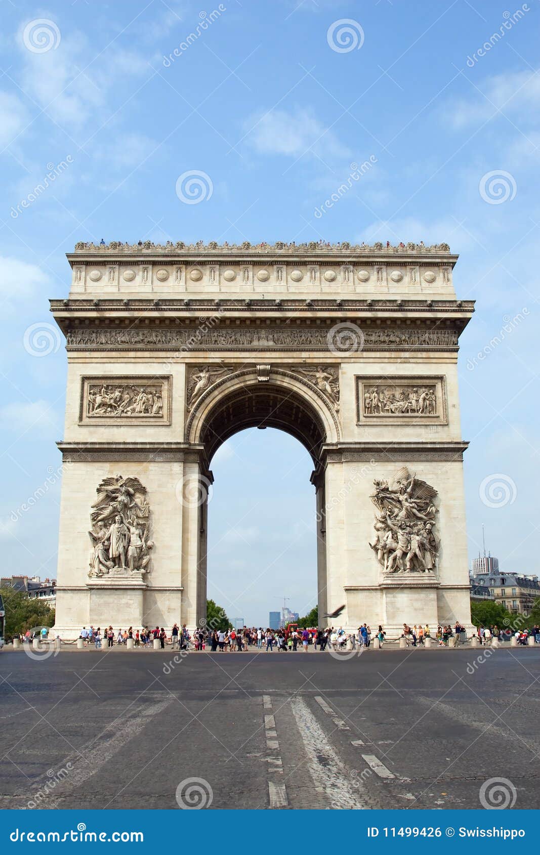 Arc De Triumph stock photo. Image of road, history, exterior - 11499426