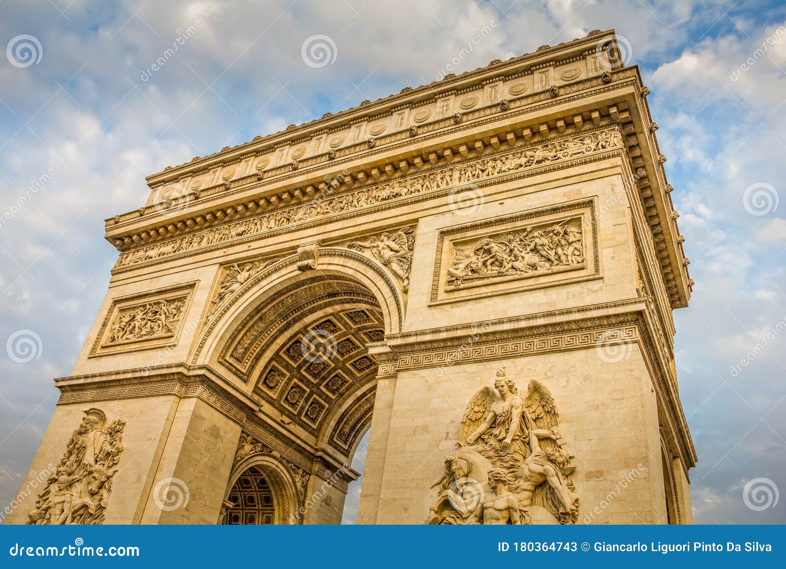 Arc de Triumph, Paris stock image. Image of history - 180364743