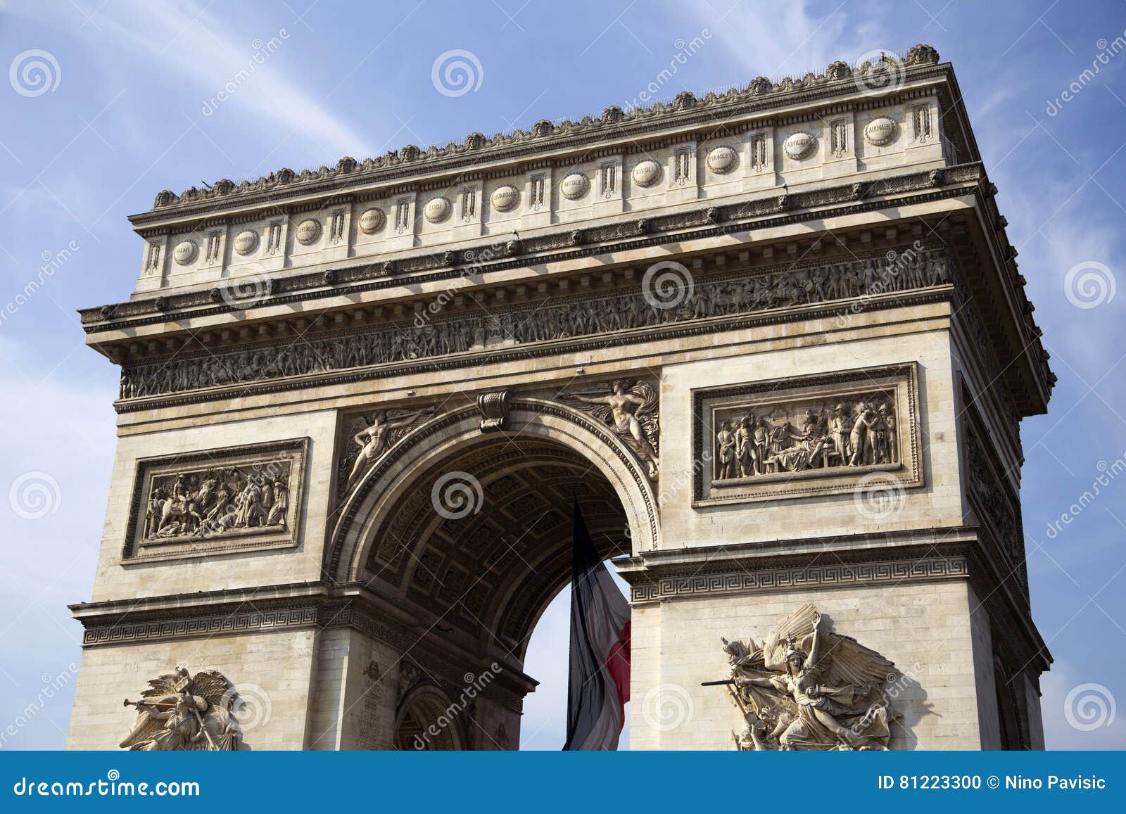 Arc de Triumph stock photo. Image of city, famous, historical - 81223300