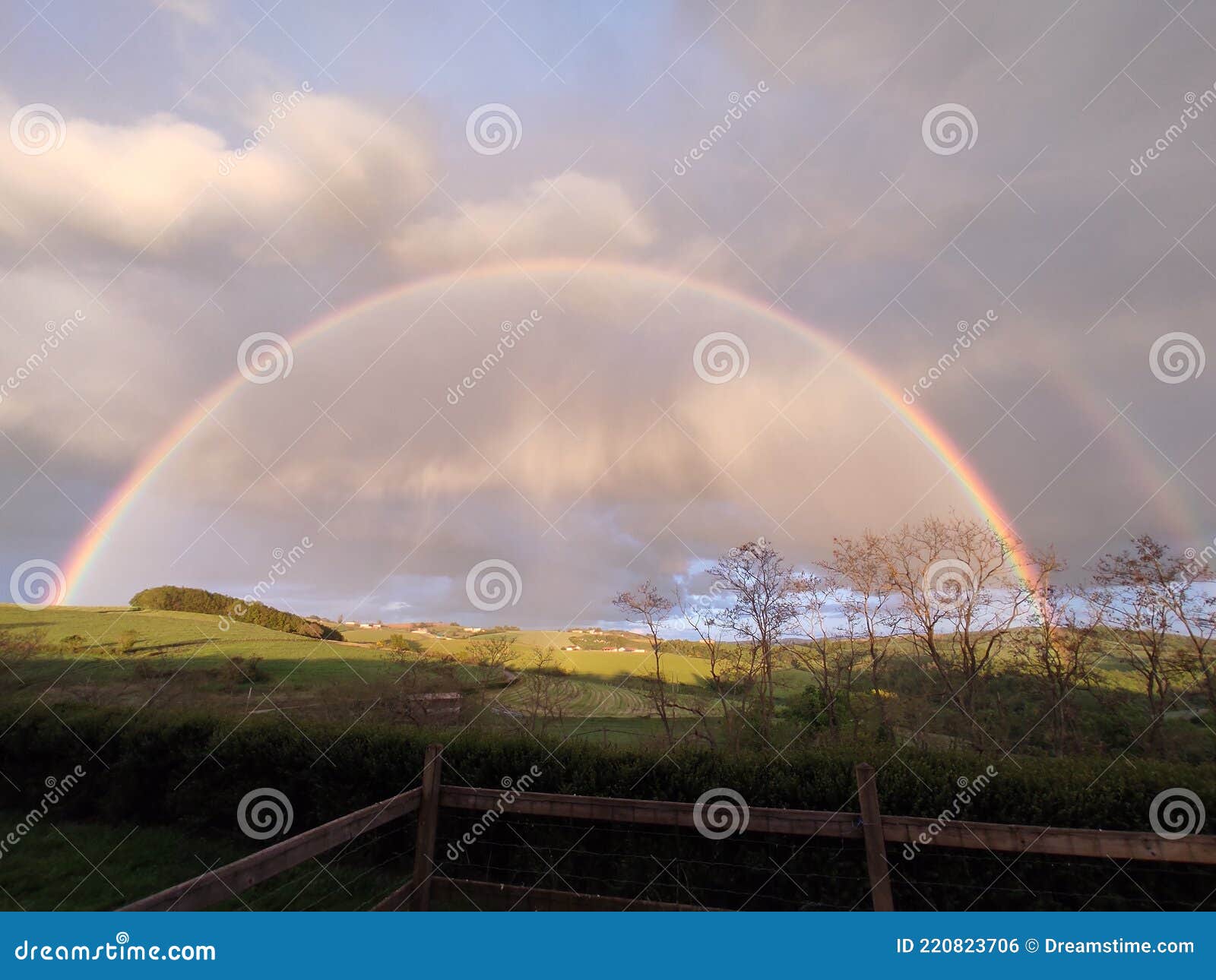 A pretty rainbow stock photo. Image of rainbow, colors - 220823706