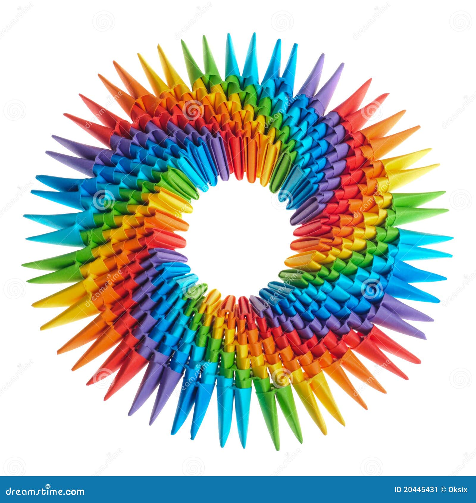 Arc-en-ciel 3d d'Origami image stock. Image du décoration - 20445431