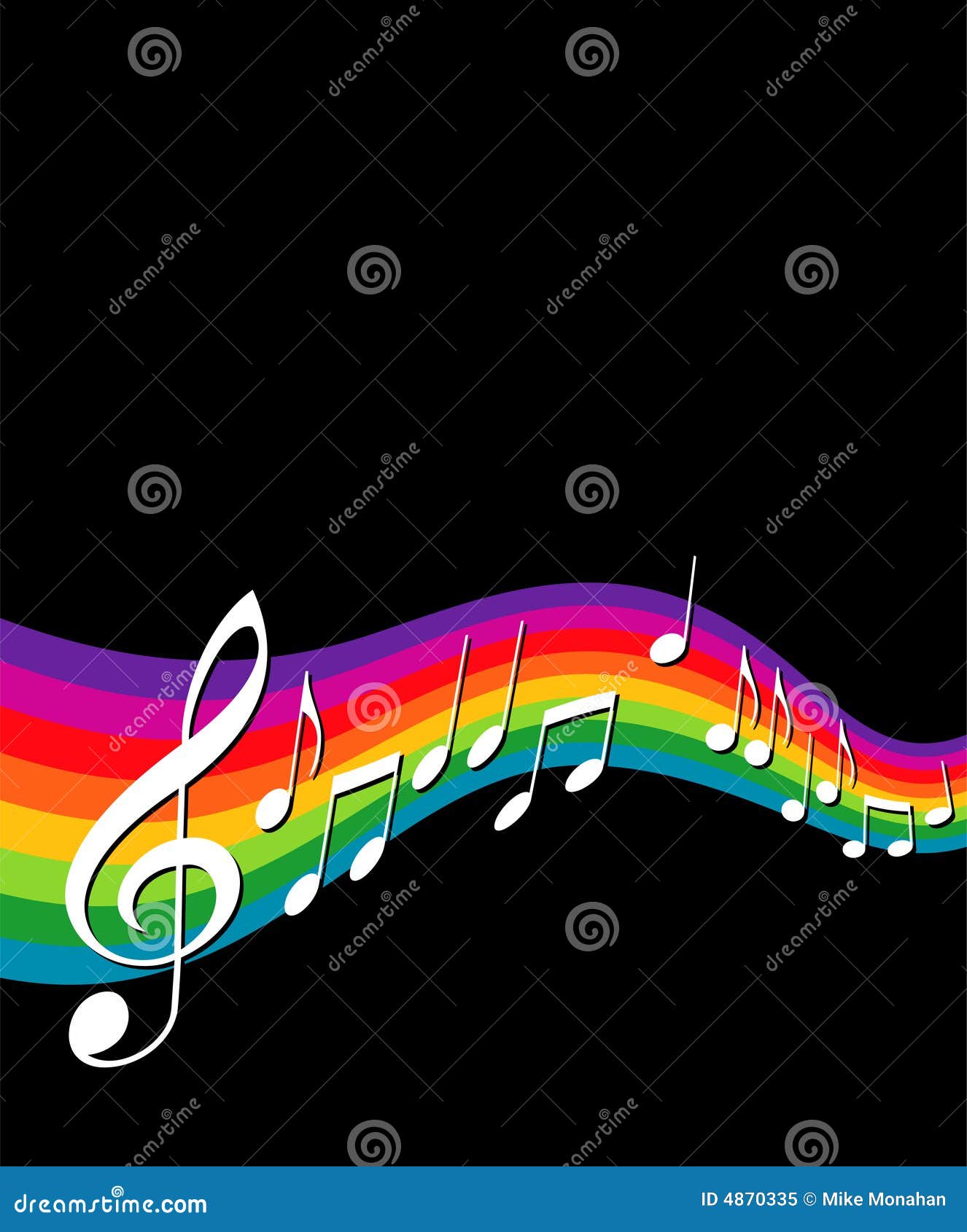 Arc-en-ciel musical illustration de vecteur. Illustration du modèle ...