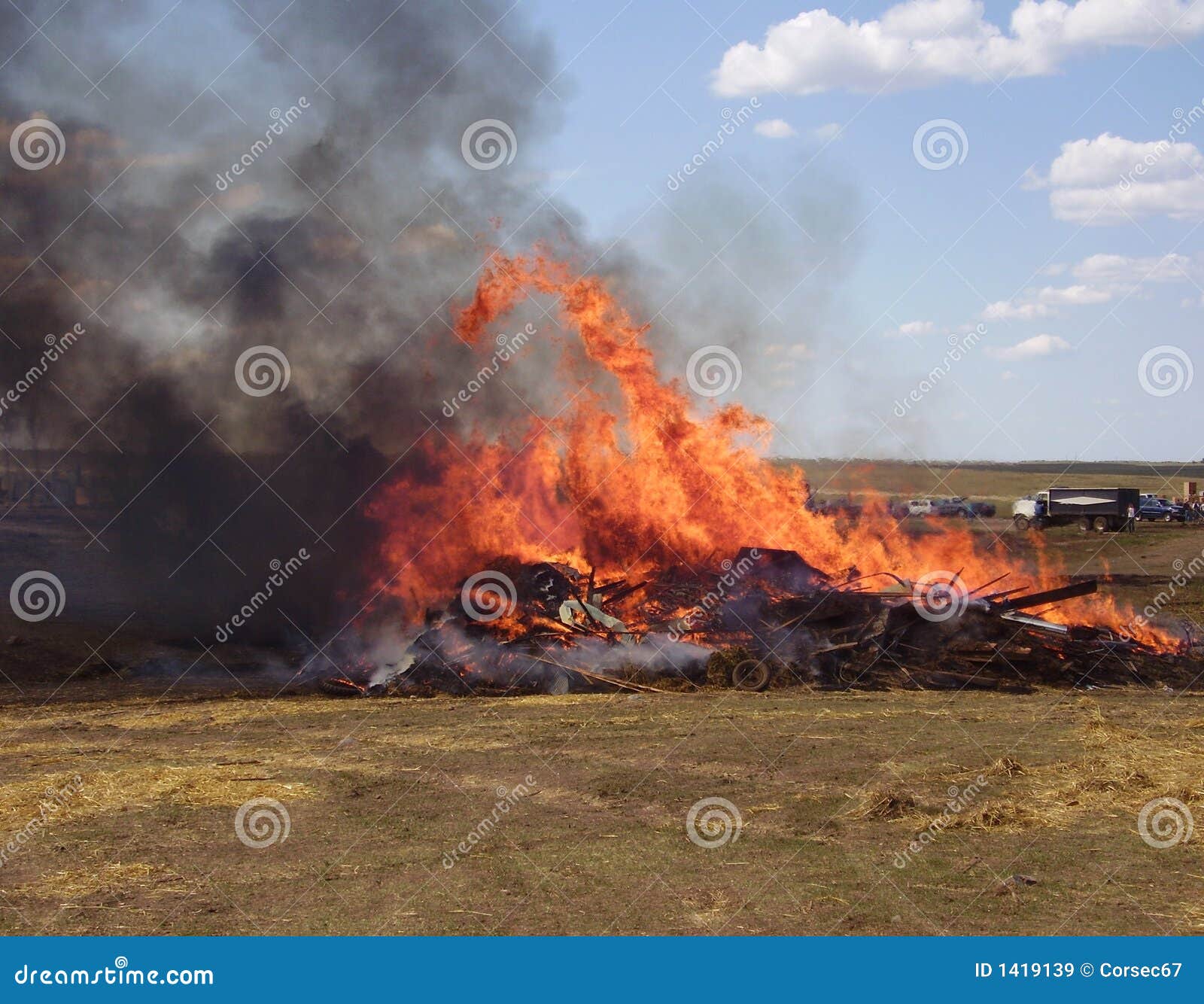 Arc of fire stock image. Image of debris, fire, incineration - 1419139