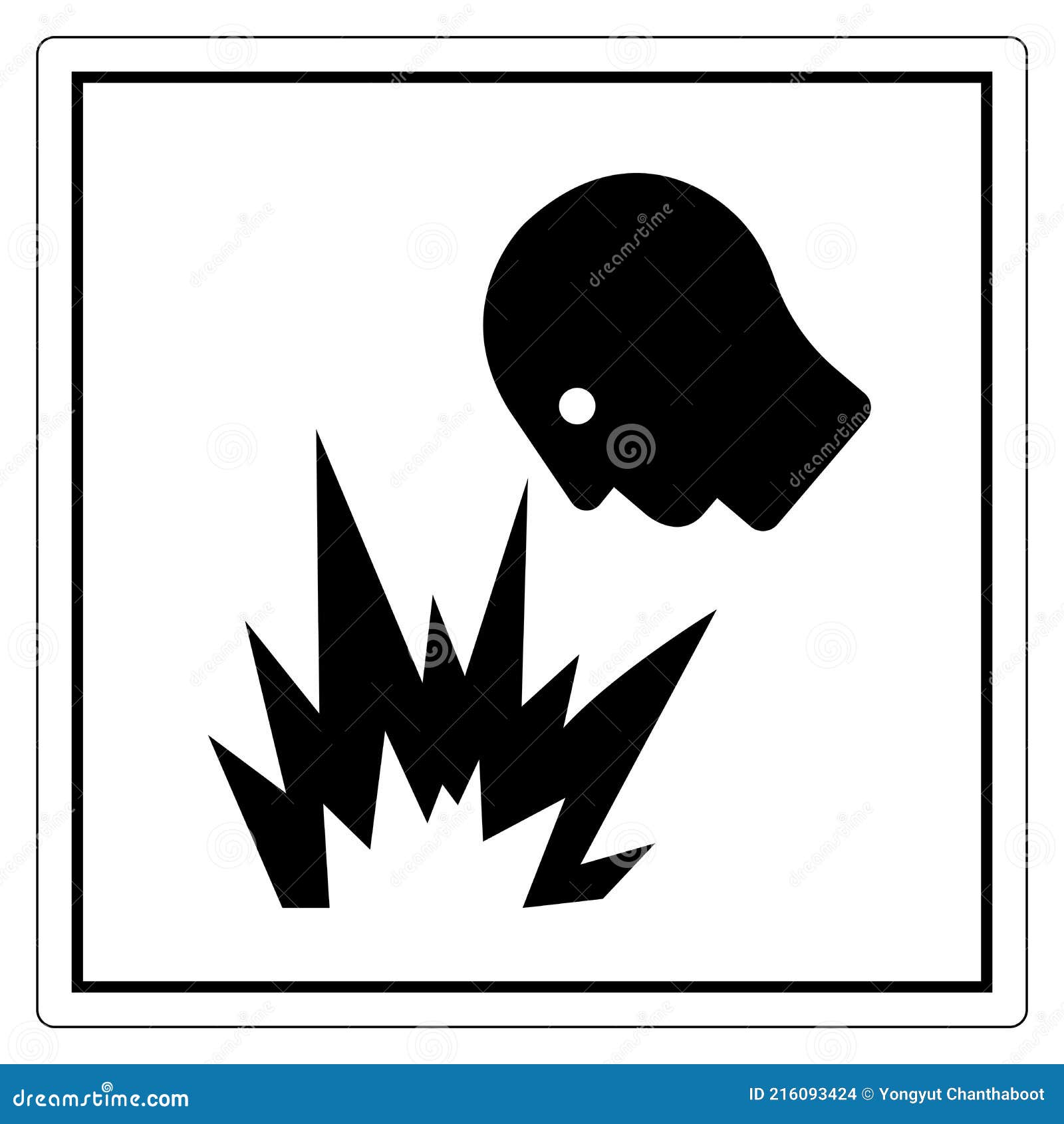 Arc Flash Hazard Eye Flying Light Symbol Sign, Vector Illustration ...