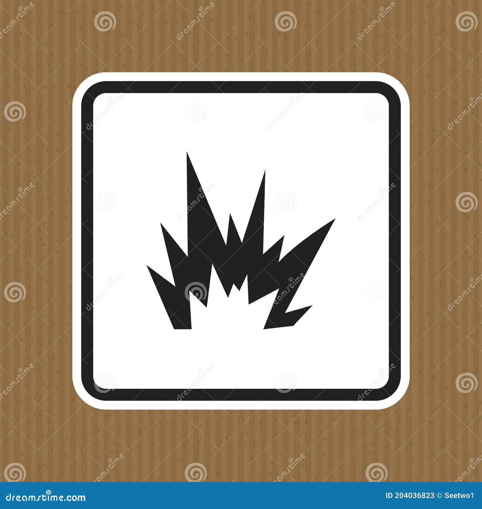 Arc Flash Hazard Symbol Sign, Vector Illustration, Isolate on White ...