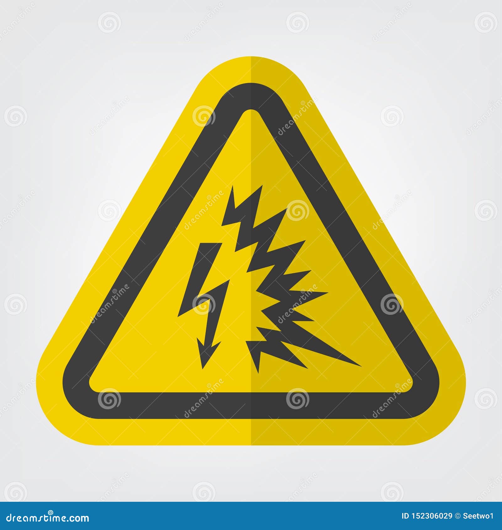 Arc Flash Symbol Sign Isolate on White Background,Vector Illustration ...