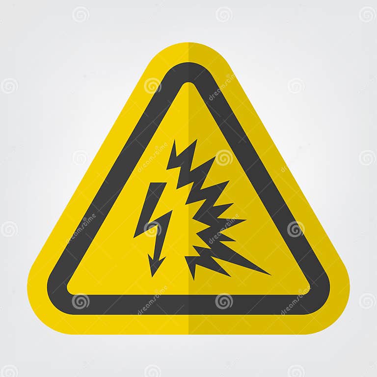 Arc Flash Symbol Sign Isolate on White Background,Vector Illustration ...