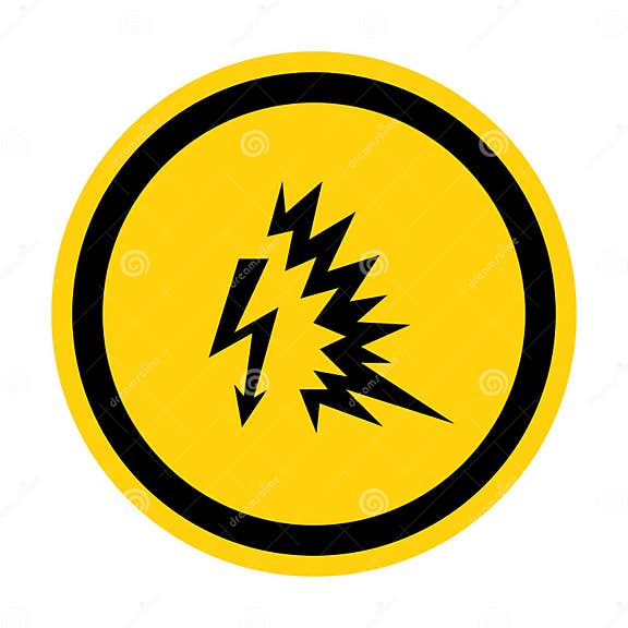 Arc Flash Symbol Sign Isolate on White Background,Vector Illustration ...