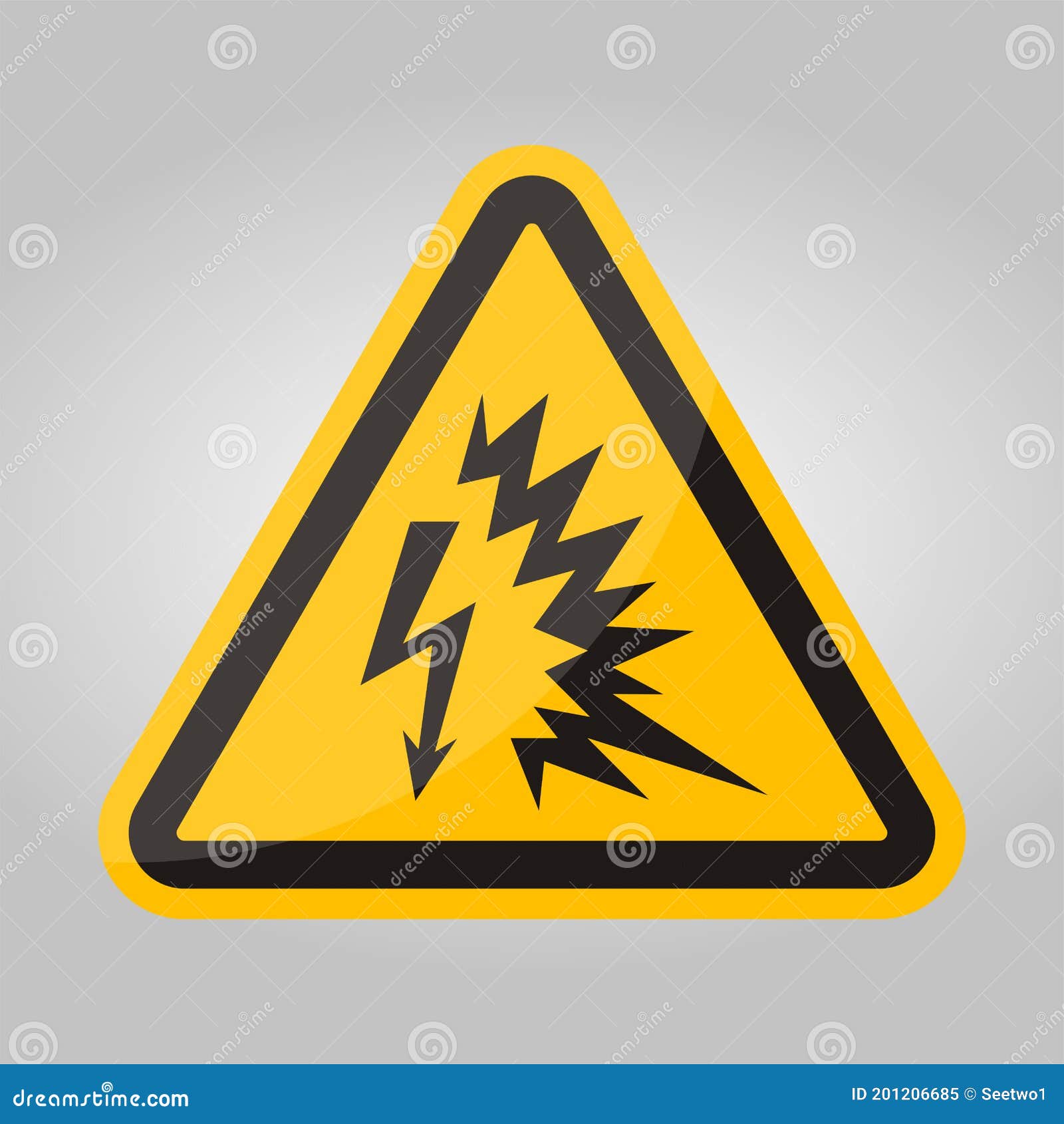Arc Flash Symbol Sign Isolate on White Background,Vector Illustration ...