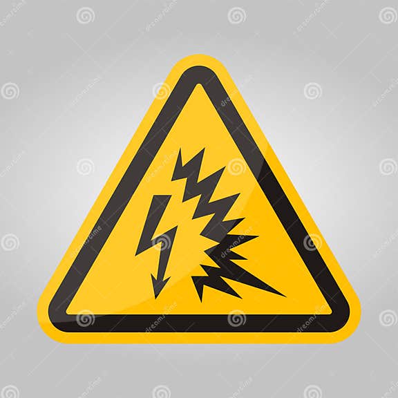 Arc Flash Symbol Sign Isolate on White Background,Vector Illustration ...