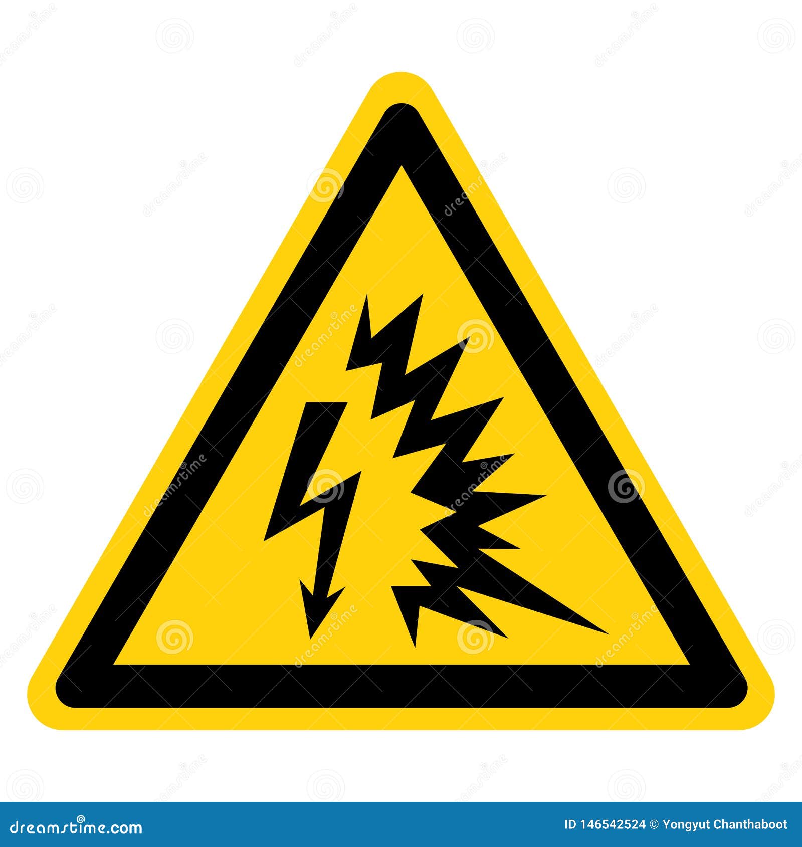 Arc Flash Symbol Sign, Vector Illustration, Isolate On White Background ...